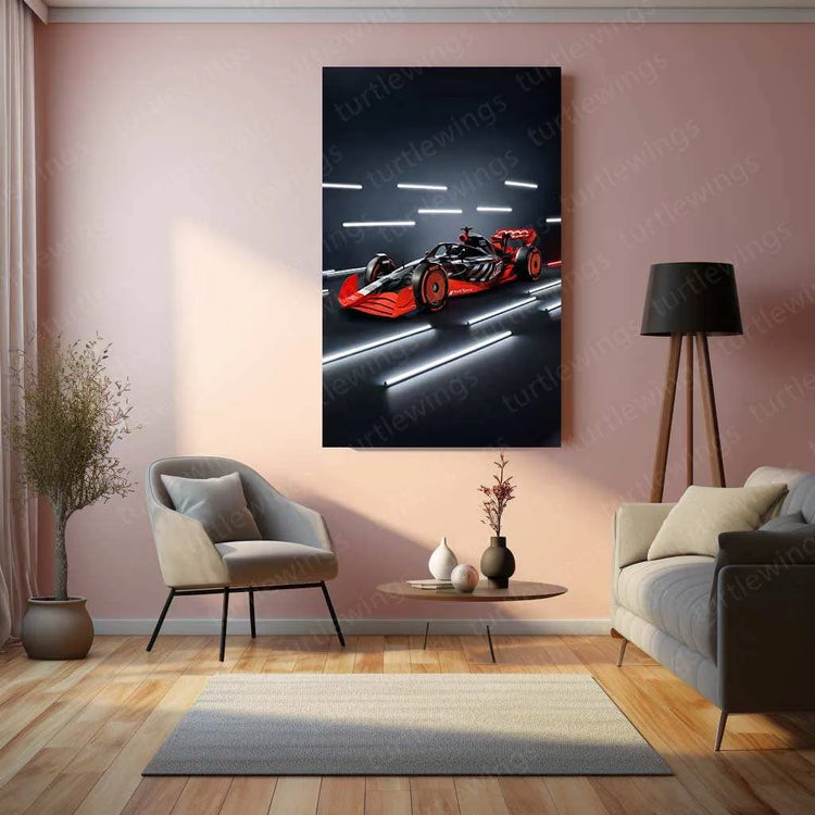 Audi F1 Metal Poster | Formula 1 Racing Artwork | Motorsport Wall Deco ...