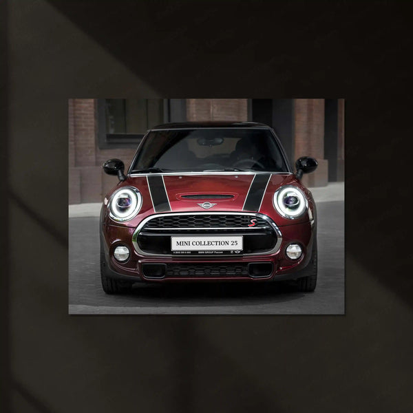 LED | Mini Cooper S Neon LED Metal Frame | Iconic Hatchback Wall Art w ...