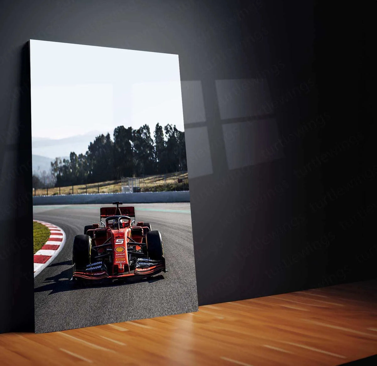 2019 Formula 1 Ferrari SF90 Metal Poster | Iconic Ferrari F1 Car Art ...