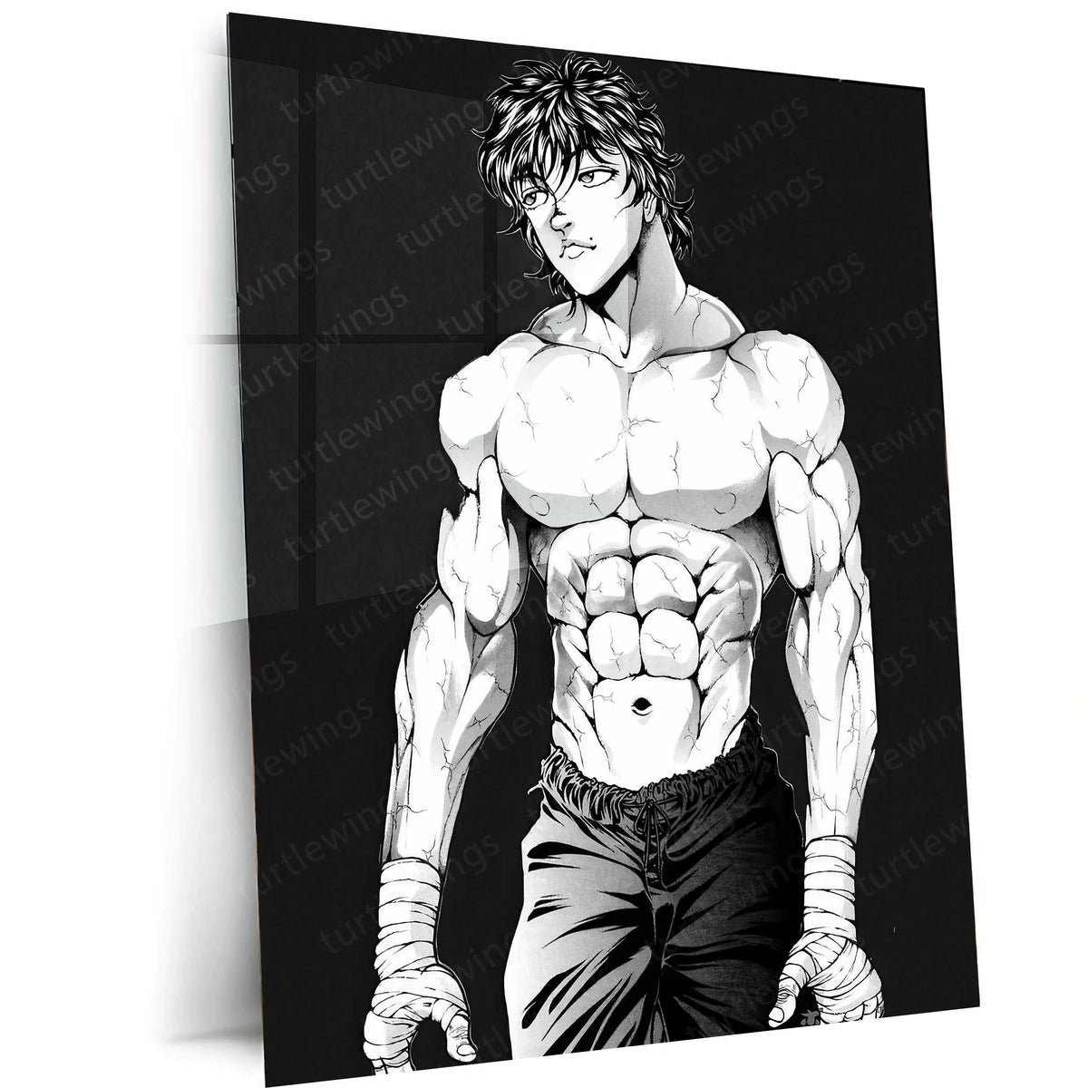 Baki Hanma Metal Poster | Anime Wall Art | Fighting Spirit & Martial A ...