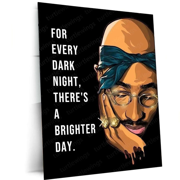 2Pac Metal Poster | Tupac Shakur Wall Art | Hip-Hop Legend Decor ...