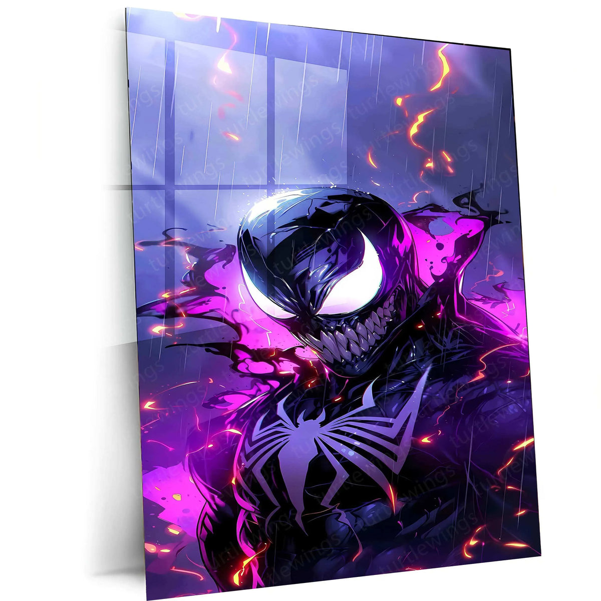 Venom Metal Poster | Marvel Symbiote Wall Art | Dark Comic-Inspired De ...