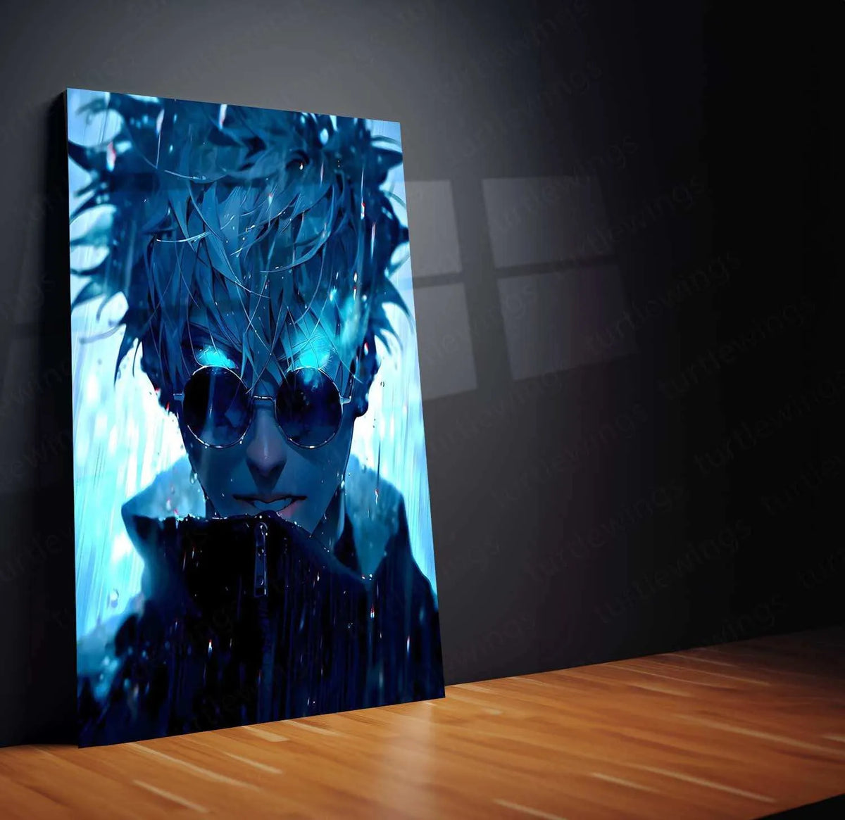 Satoru Gojo Metal Poster | Jujutsu Kaisen Anime Wall Art | Infinity Do ...