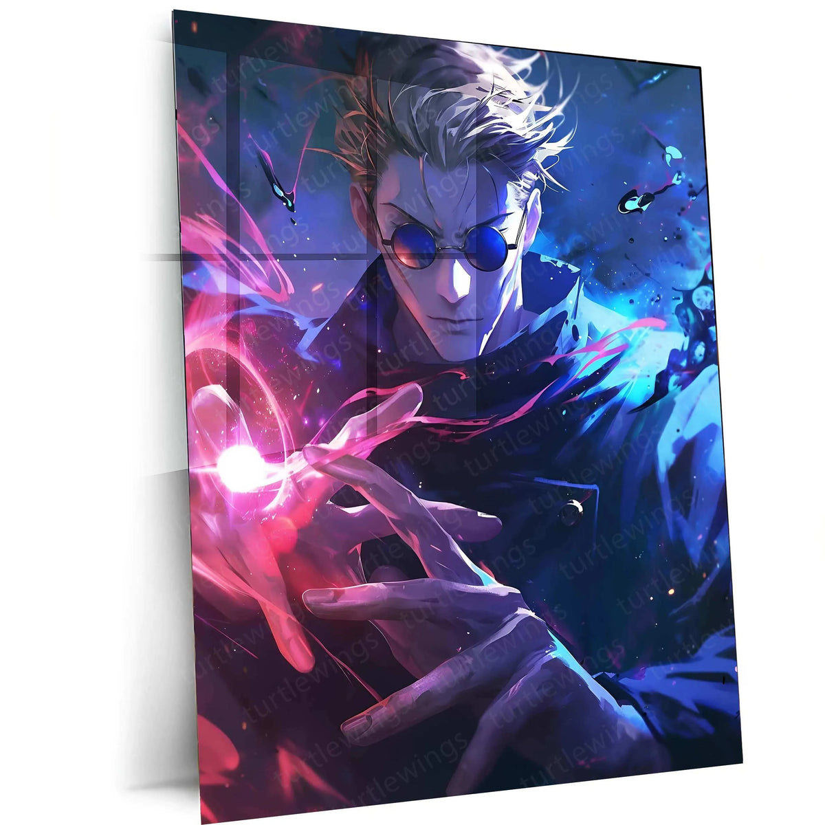 Satoru Gojo Metal Poster | Jujutsu Kaisen Anime Wall Art | Limitless ...