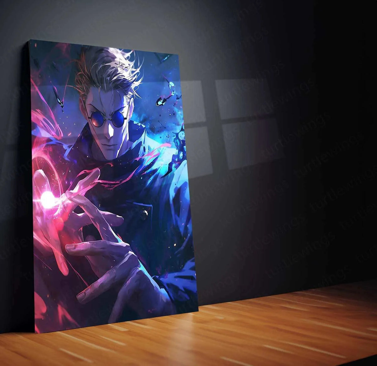 Satoru Gojo Metal Poster | Jujutsu Kaisen Anime Wall Art | Limitless ...