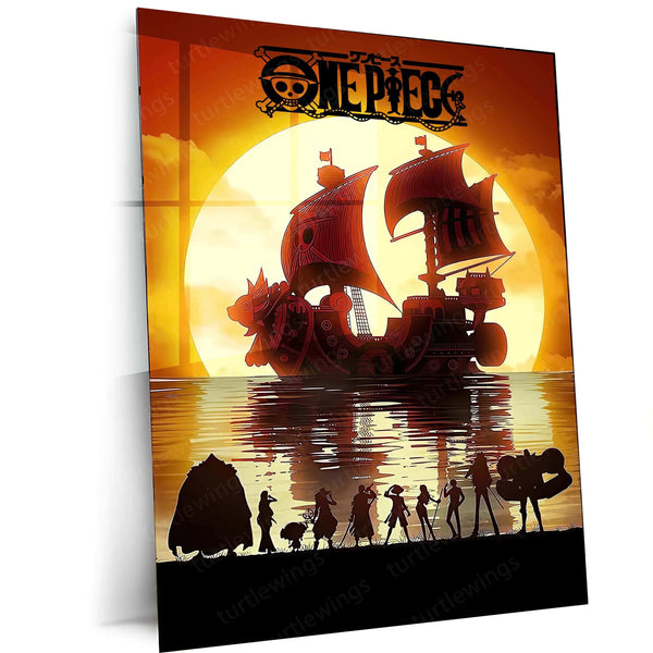 One Piece Metal Poster | Pirate Adventure Wall Art | Luffy & Crew Anim ...