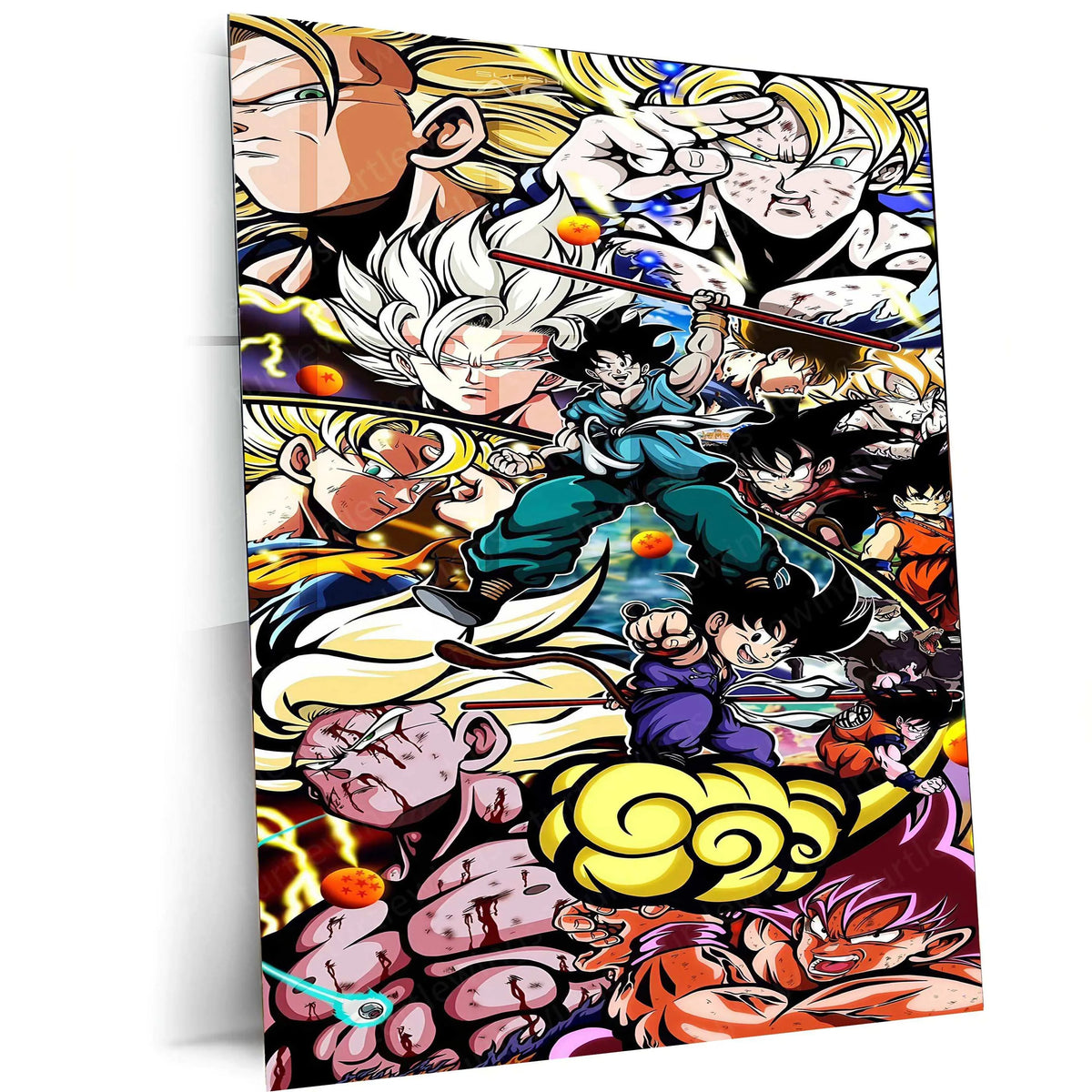 Dragon Ball All Characters Metal Poster | Iconic DBZ Heroes & Villains ...