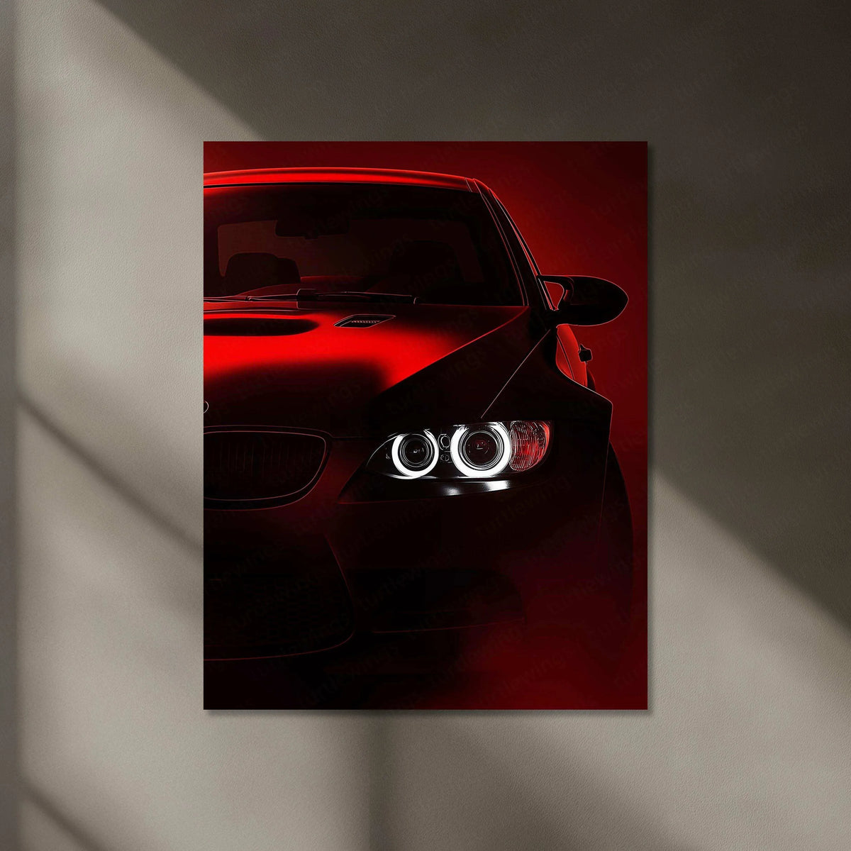 BMW M5 Neon LED Metal Frame â Luxurious Automotive Wall Art – TURTLEWINGS