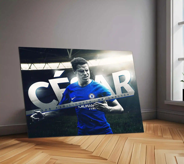 César Azpilicueta – Mr. Chelsea Metal Frame | Chelsea FC Captain Tribu ...