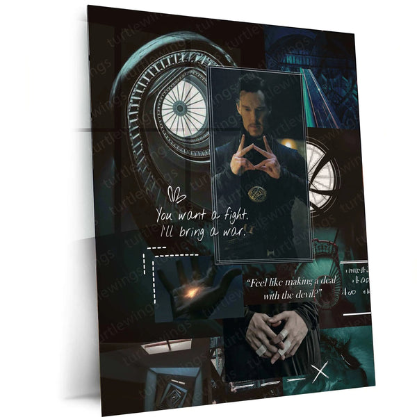 Doctor Strange Metal Poster – Marvel Sorcerer Supreme Wall Art ...