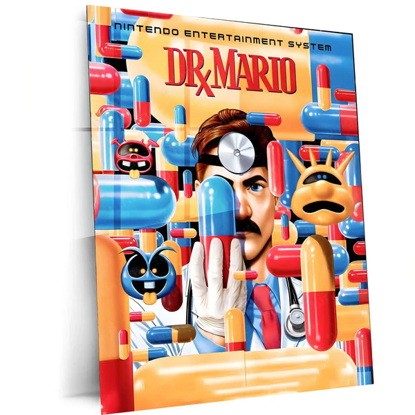 Game Metal Poster | Dr. Mario – Retro Cure for Chaos | Classic Nintend ...