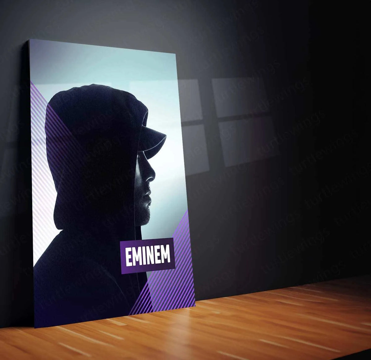 Eminem Metal Poster – Rap Legend Wall Art – TURTLEWINGS