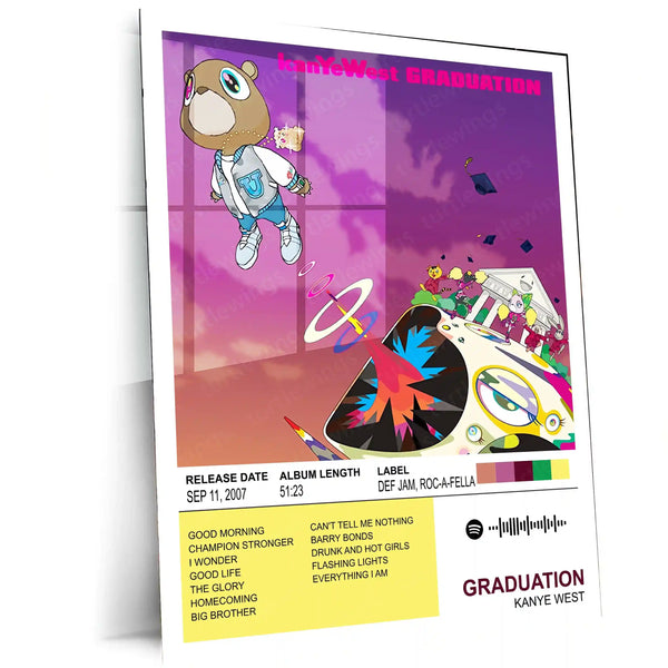 Graduation – Kanye West | Iconic Album Cover Metal Poster | HD Metal W ...