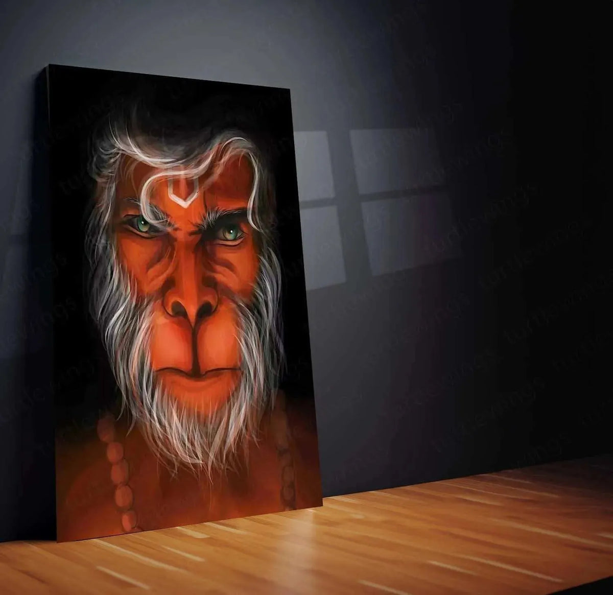 Hanuman Metal Poster – Divine Strength & Devotion Wall Art | Bajrangba ...