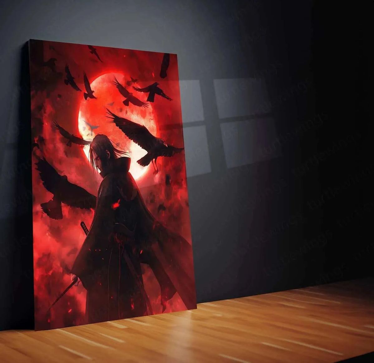 Itachi Uchiha Metal Poster – Akatsuki Anime Wall Art | Naruto Shippude ...