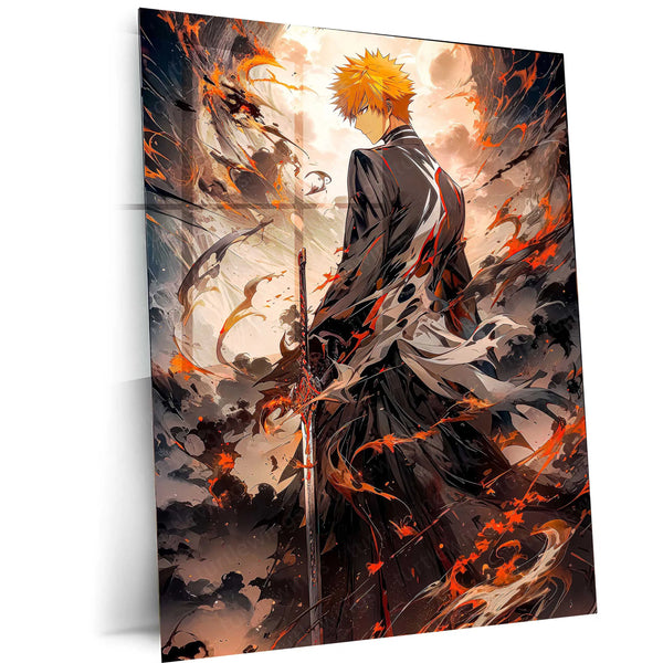 Ichigo Kurosaki – Bankai Metal Poster | Bleach Anime Wall Frame 02 ...