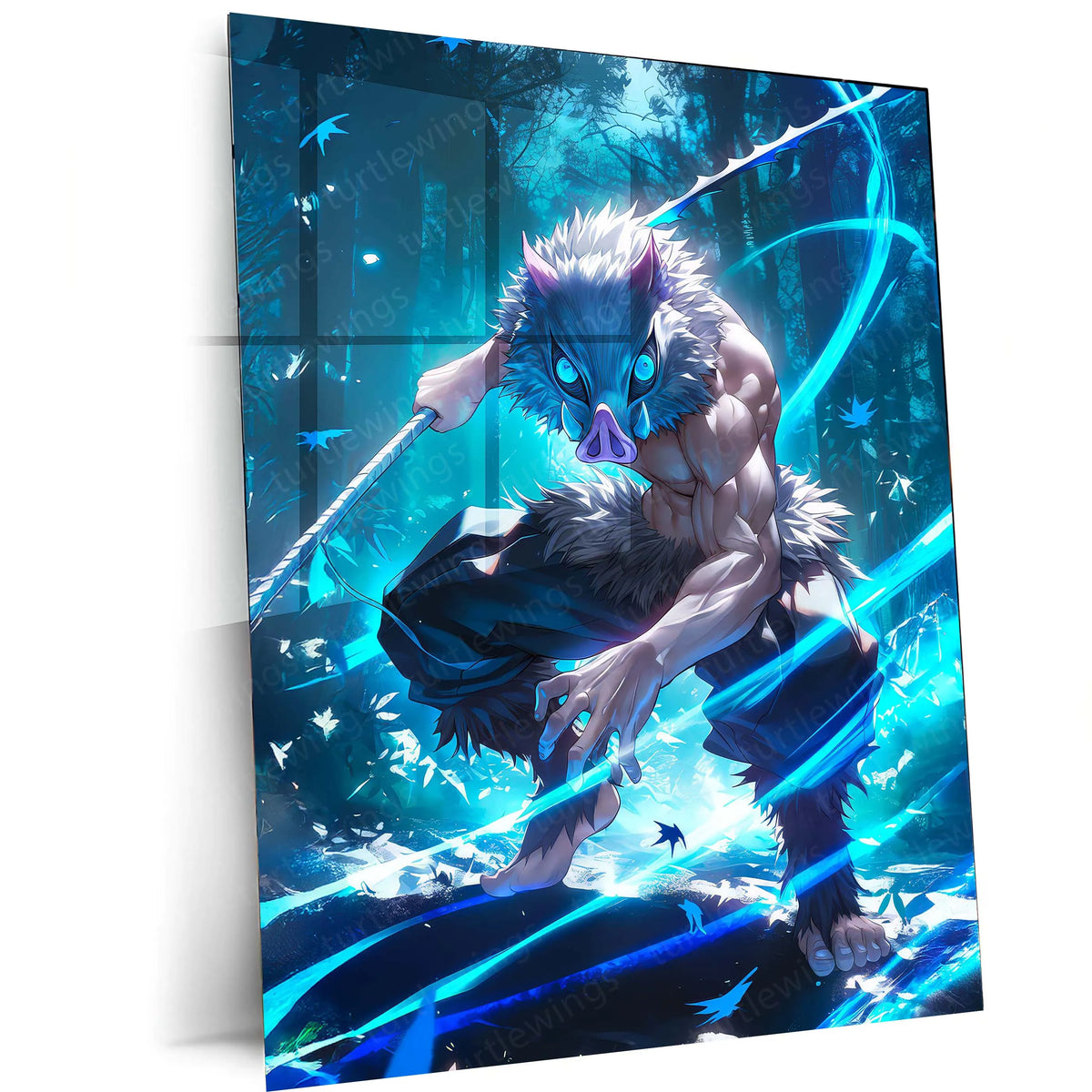 Anime Metal Poster | Inosuke – Demon Slayer Metal Poster – TURTLEWINGS