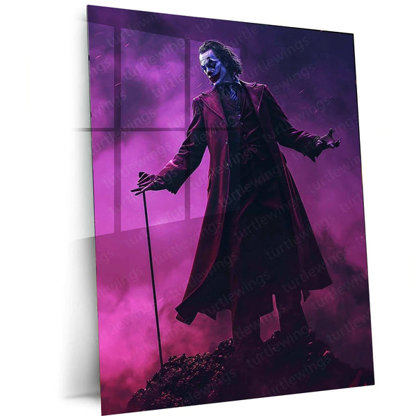 Joker Metal Poster – Iconic Villain Wall Art | Dark & Gritty DC Decor ...