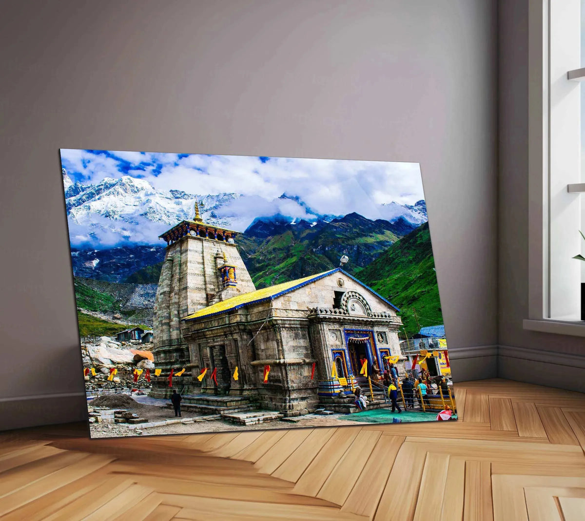 Kedarnath Temple Metal Poster – Sacred Himalayan Shrine Wall Art | Div ...