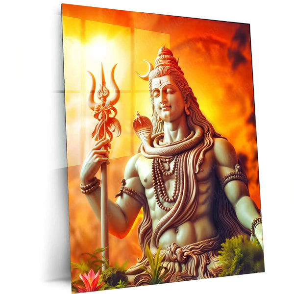Lord Shiva Metal Poster – Mahadev Wall Art | Divine Hindu Spiritual De ...