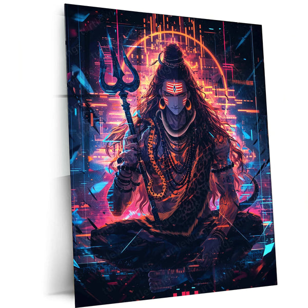 Lord Shiva Metal Poster – Mahadev Wall Art | Divine Hindu Spiritual De ...