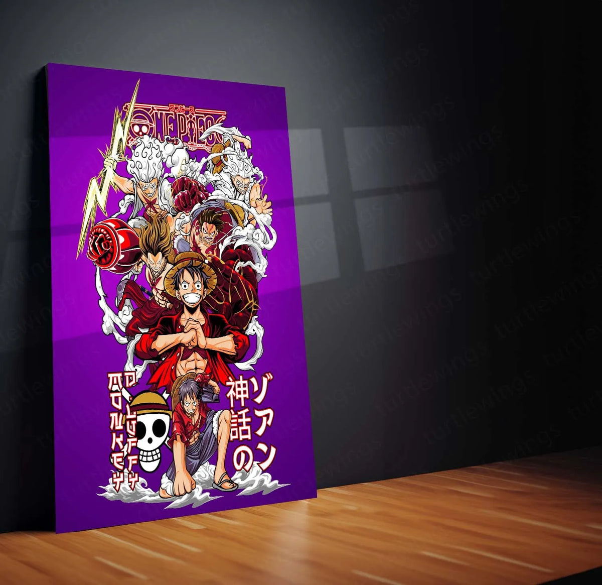 Anime Metal Poster | Luffy Gear All Metal Poster | One Piece Wall Art ...