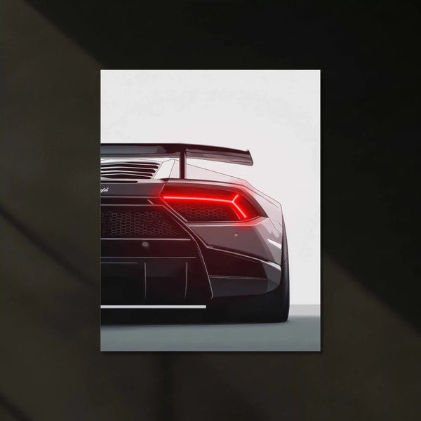 Lamborghini – Neon LED Metal Frame | Supercar Wall Art for Speed Enthu ...