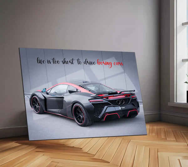 Life Is Too Short to Drive Boring Cars – Matte Black & Red McLaren Met ...