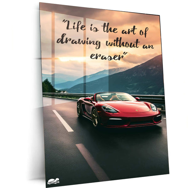 Life is the Art of Drawing Without Eraser Metal Print | Natural Colors ...