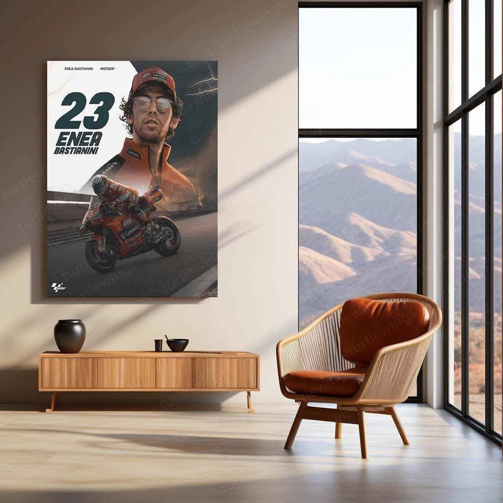 MotoGP Poster Metal Frame – Celebrate the Thrill of Racing – TURTLEWINGS