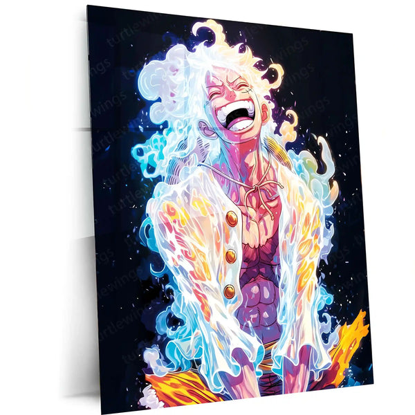 Anime metal poter | Monkey D. Luffy – Gear 5 Awakening Metal Poster ...
