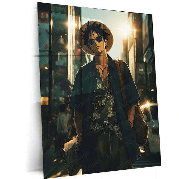 Monkey D. Luffy Urban Edition | Street Style One Piece Metal Frame | A ...