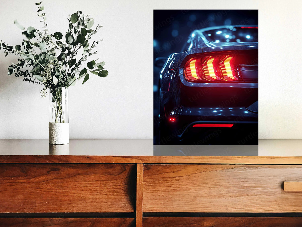 Mustang Shelby GT500 Neon LED Metal Frame â Iconic Muscle Car Wall A ...