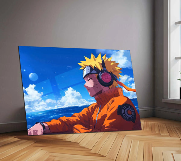 Anime Metal Poster | Naruto Chilling Metal Poster – Relaxed Shinobi Vi ...