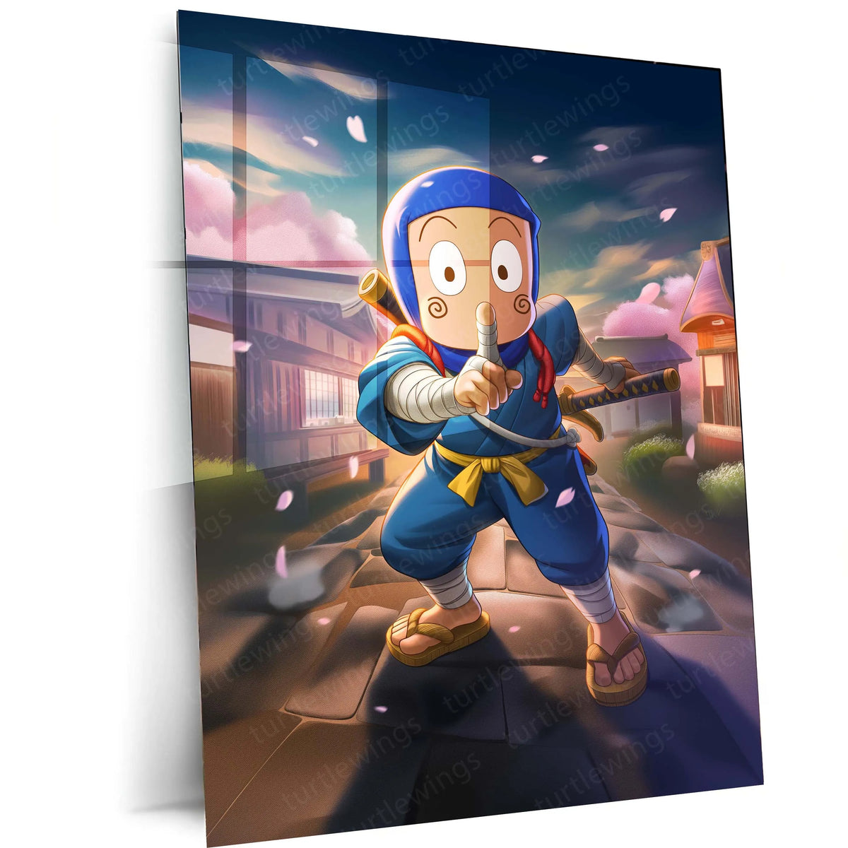 Anime Metal Poster | Ninja Hattori Metal Frame – Classic Anime Wall Ar ...