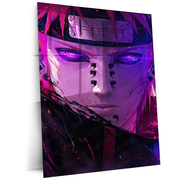 Pain Metal Poster | Naruto Anime Wall Art | Akatsuki Six Paths of Pain ...