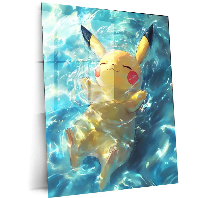 Anime Metal Poster | Pikachu – Pokémon Portrait Metal Poster | Electri ...