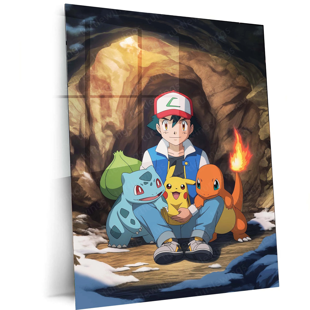 Anime Metal Poster | Pikachu Metal Poster – Electric Pokémon Wall Art ...