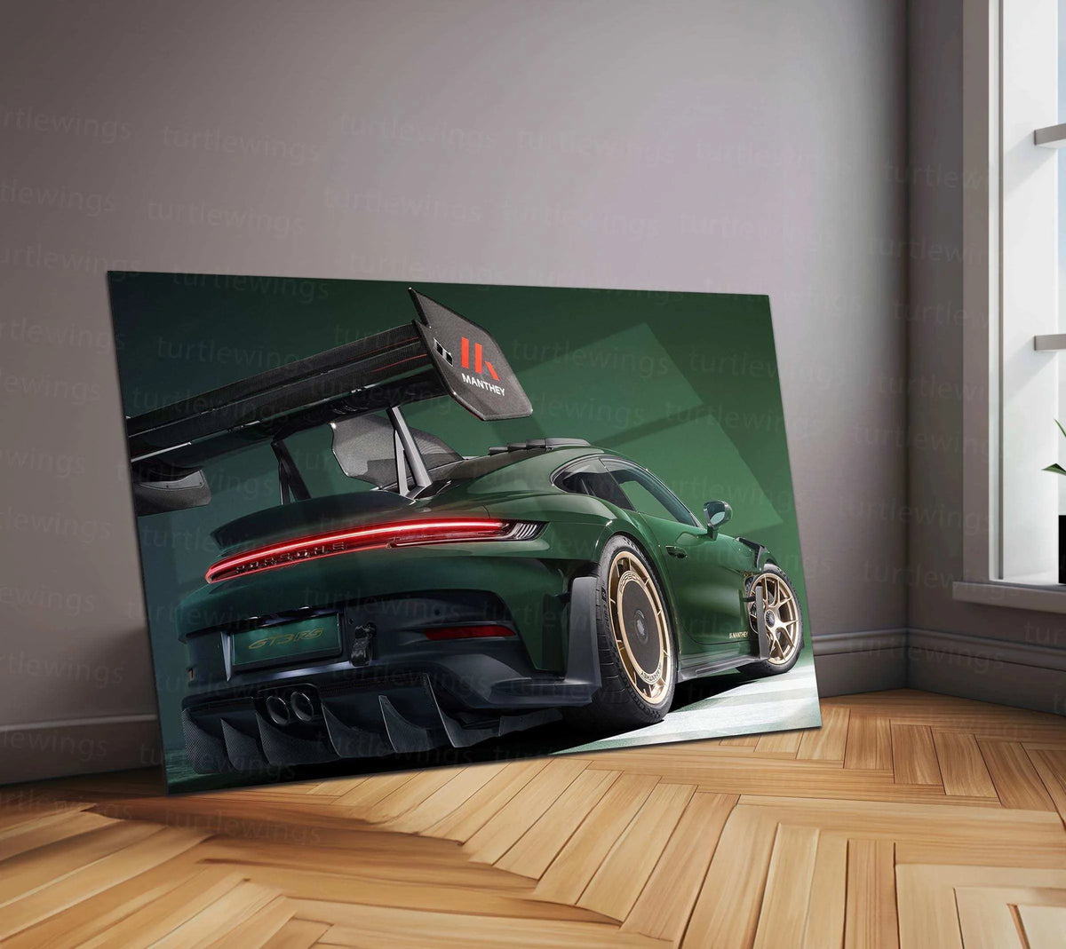 2025 Porsche 911 GT3 RS with Manthey Kit Neon LED Metal Frame â Ulti ...