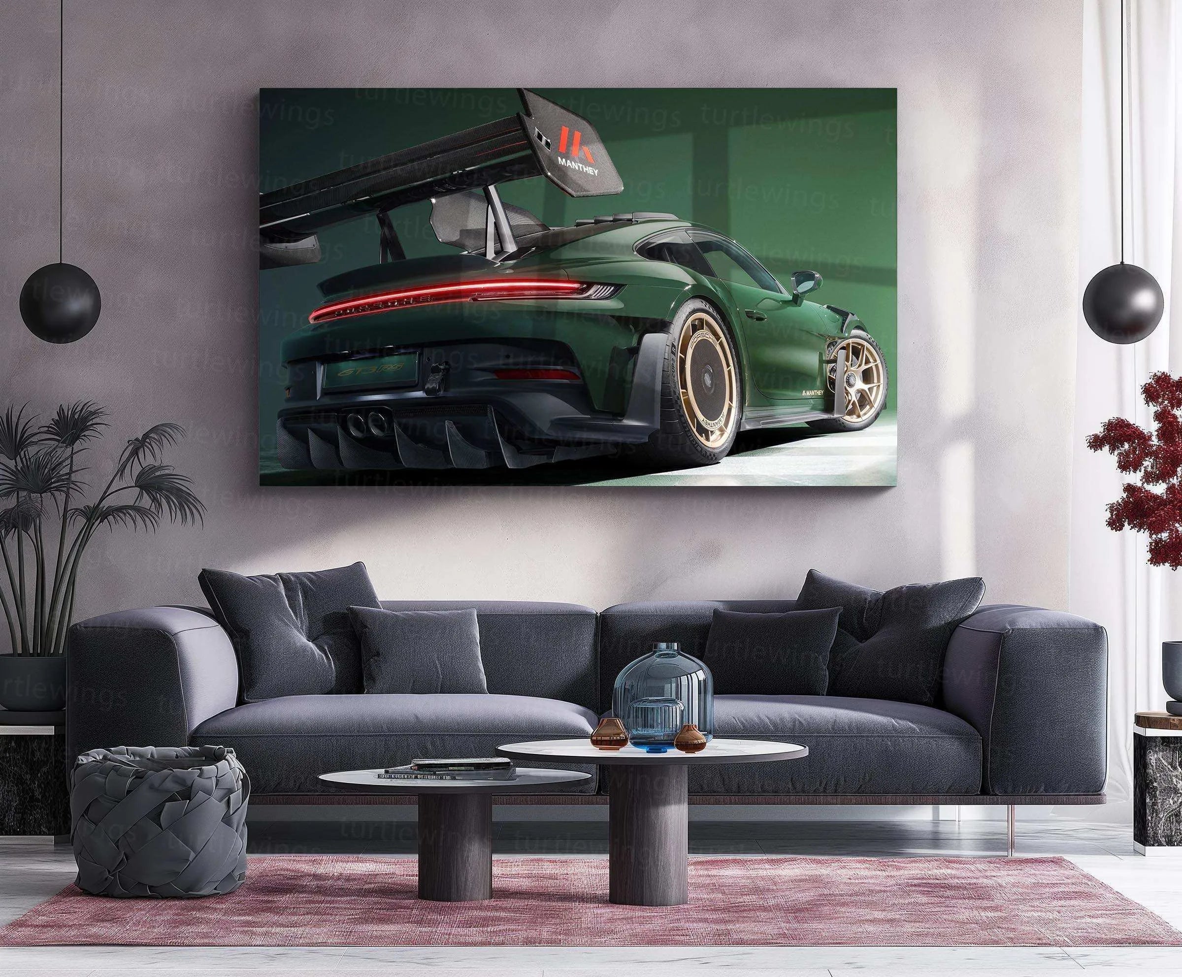 2025 Porsche 911 GT3 RS with Manthey Kit Neon LED Metal Frame â Ulti ...