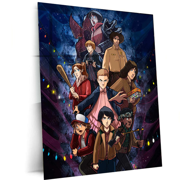 Stranger Things Metal Poster – The Upside Down Awaits 4 – TURTLEWINGS