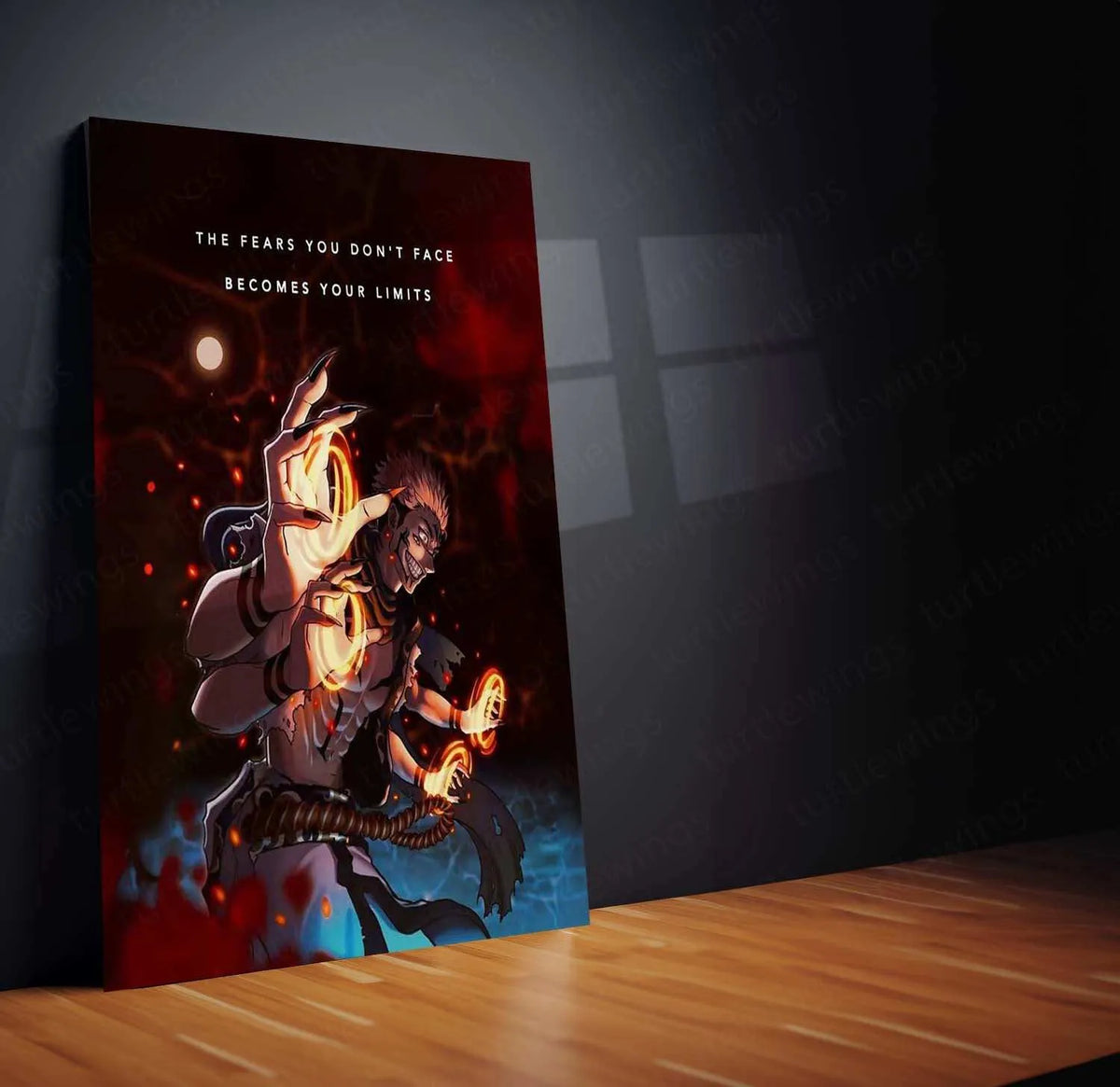 Sukuna Metal Poster – The King of Curses in Jujutsu Kaisen – TURTLEWINGS