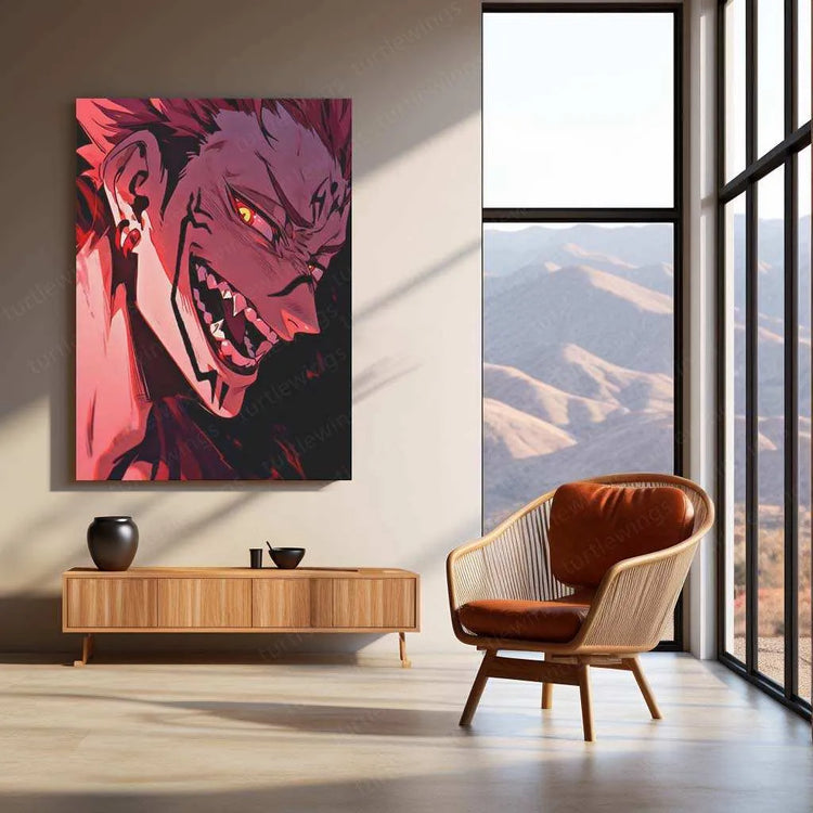 Sukuna Ryomen Poster – Jujutsu Kaisen Anime Art, Fierce and Powerful ...