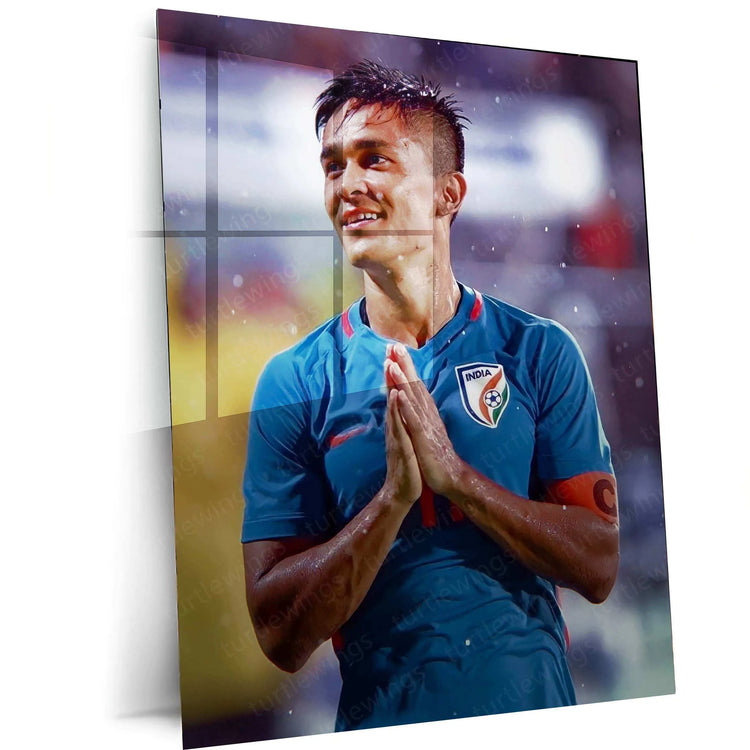 Sunil Chhetri Metal Poster – Tribute to India’s Football Legend ...