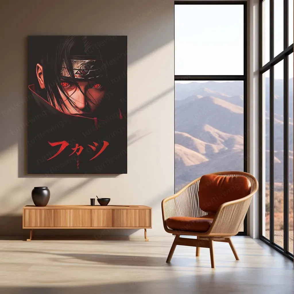 Itachi Uchiha Super Realistic Movie Poster | Naruto Anime Metal Wall A ...