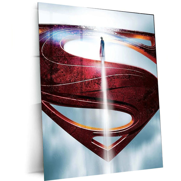 Superman Metal Poster – The Man of Steel in Iconic DC Style – TURTLEWINGS
