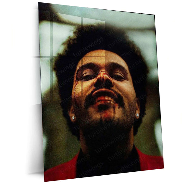 The Weeknd Metal Poster – Iconic Music & Pop Art | Stylish R&B Wall De ...
