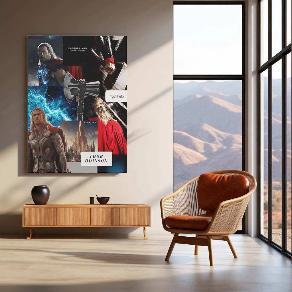 Thor Metal Poster – The Mighty God of Thunder – TURTLEWINGS