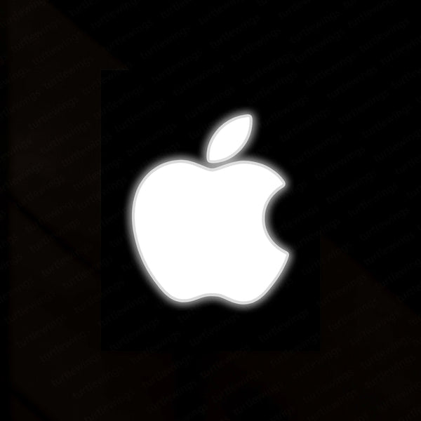 Apple Neon LED Metal Poster â Sleek & Modern Tech-Inspired Wall Art ...