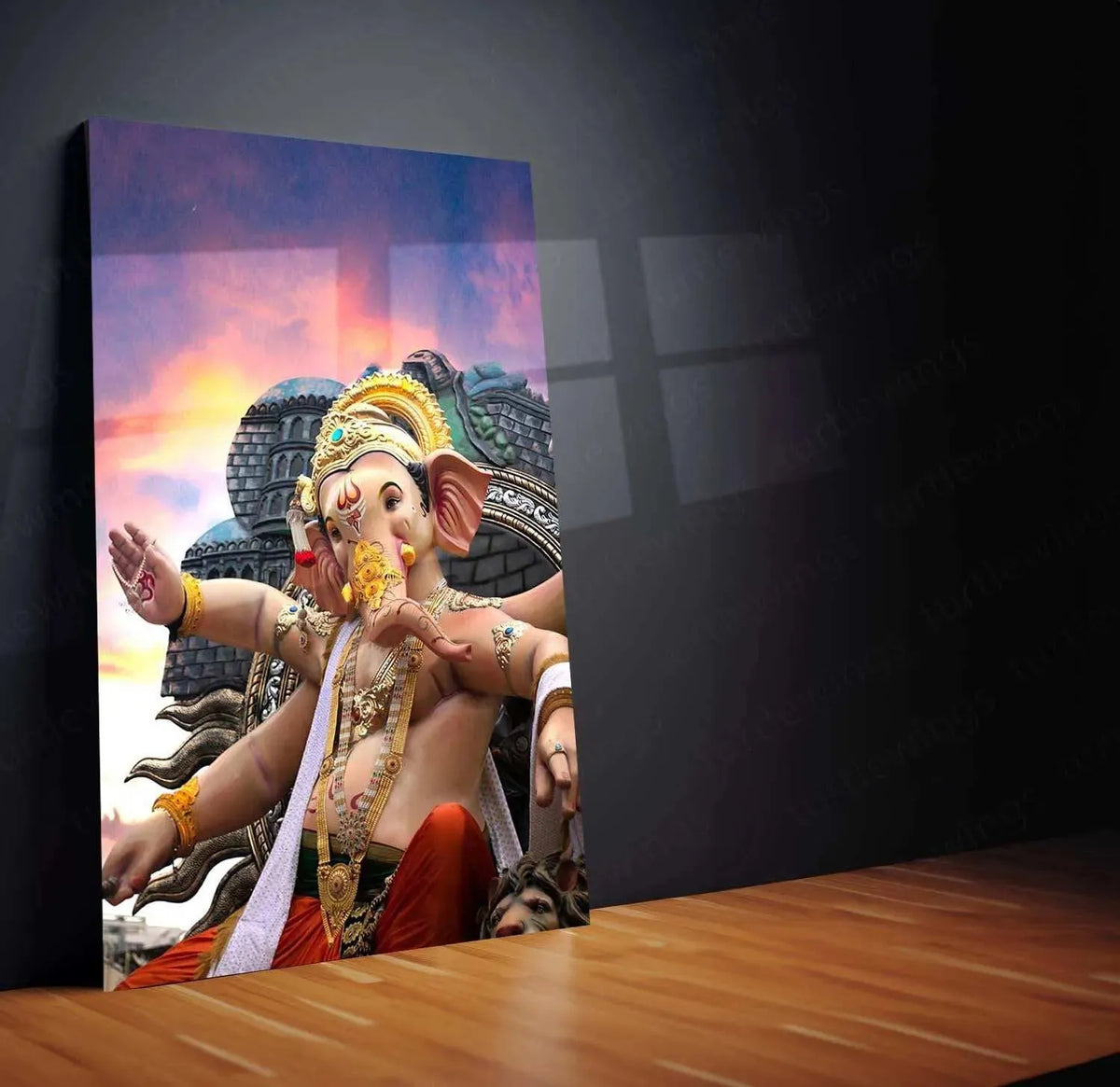 Bappa Metal Poster – Divine Lord Ganesha Wall Art | Hindu Spiritual De ...